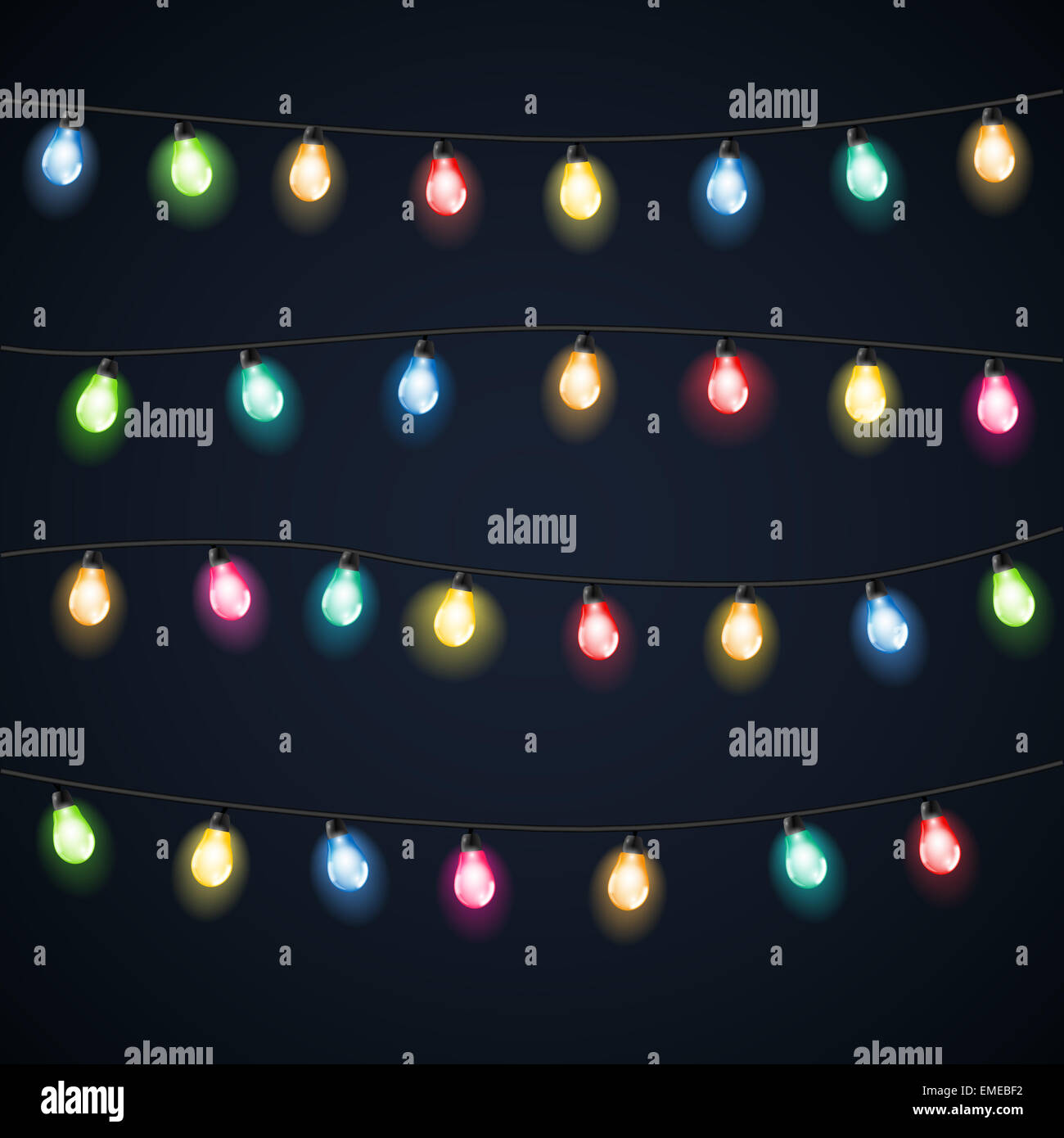 Set of garland Stock Photo - Alamy