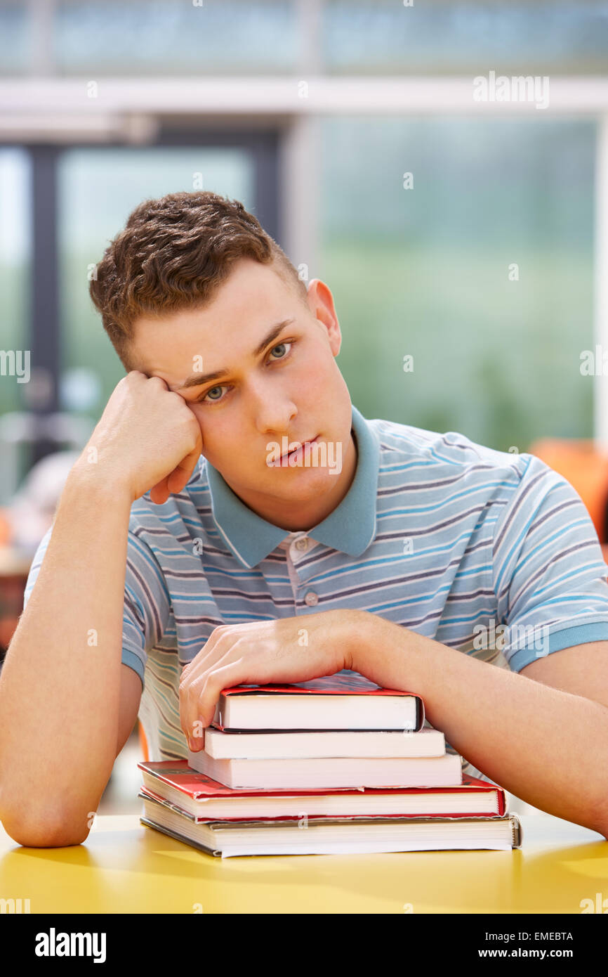 Unhappy male student hi-res stock photography and images - Alamy