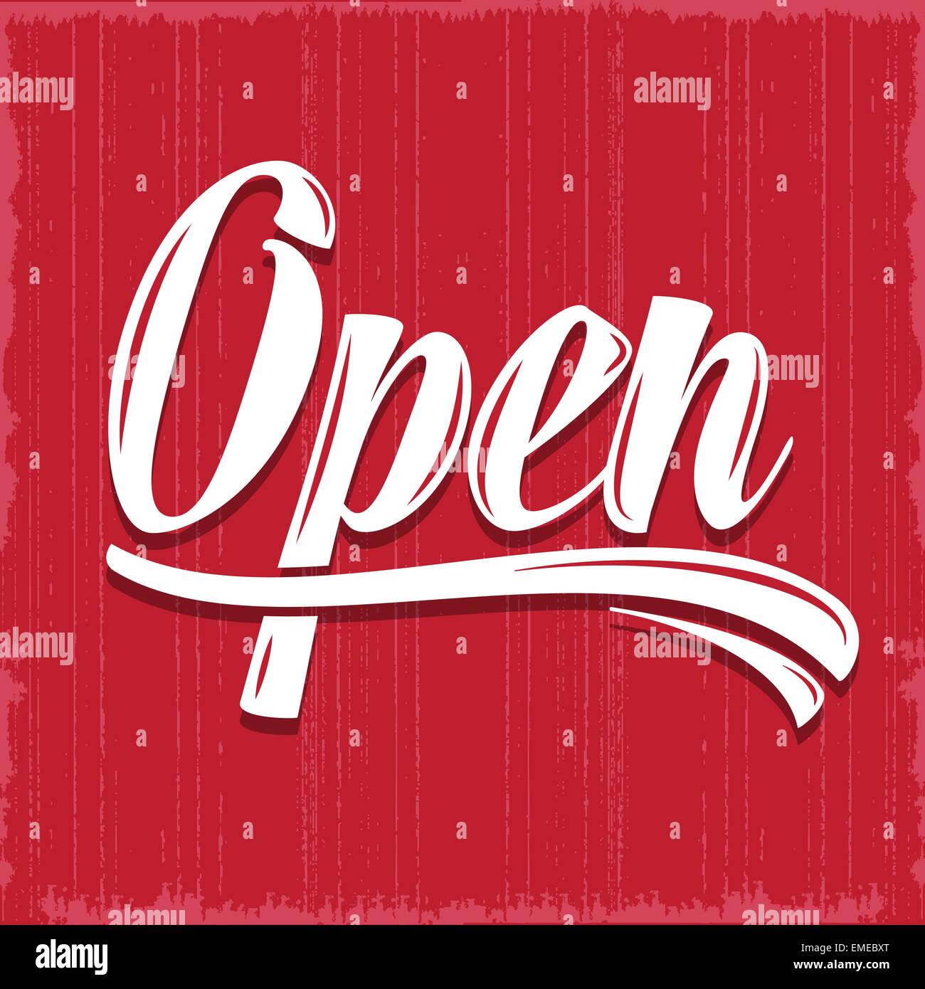 retro open sign Stock Vector Image & Art - Alamy