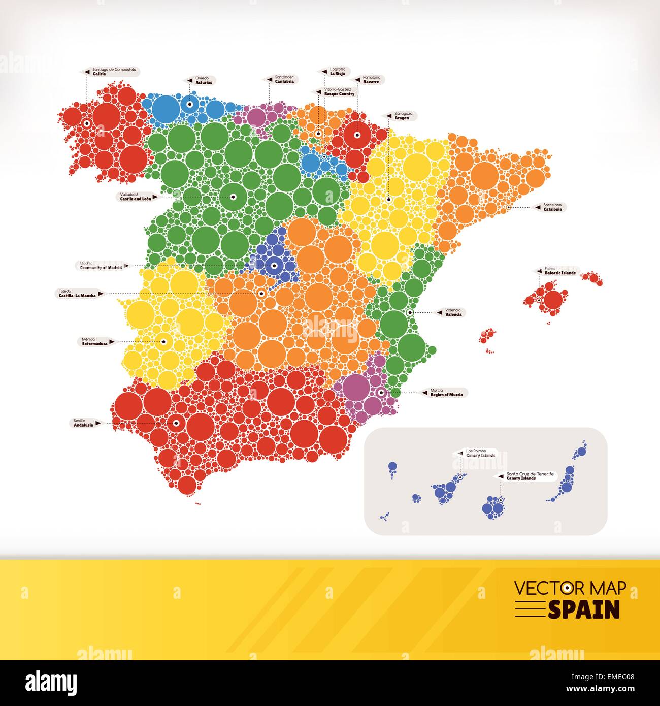 Map of spain hi-res stock photography and images - Alamy