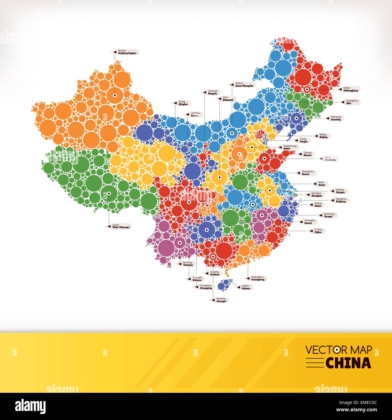 Chinese map Stock Vector Images - Alamy