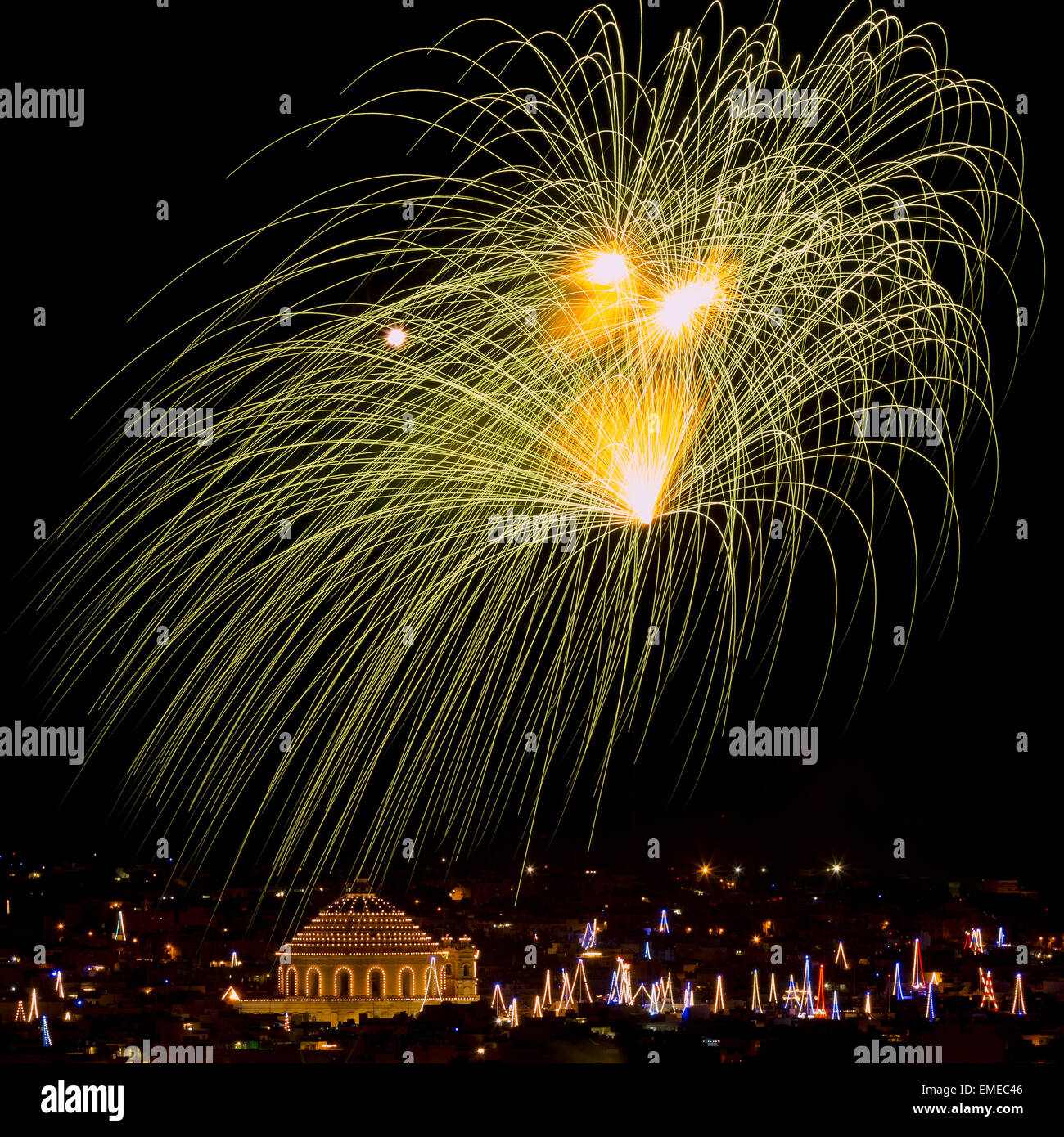 Feast of St. Mary in Mosta Malta Stock Photo - Alamy