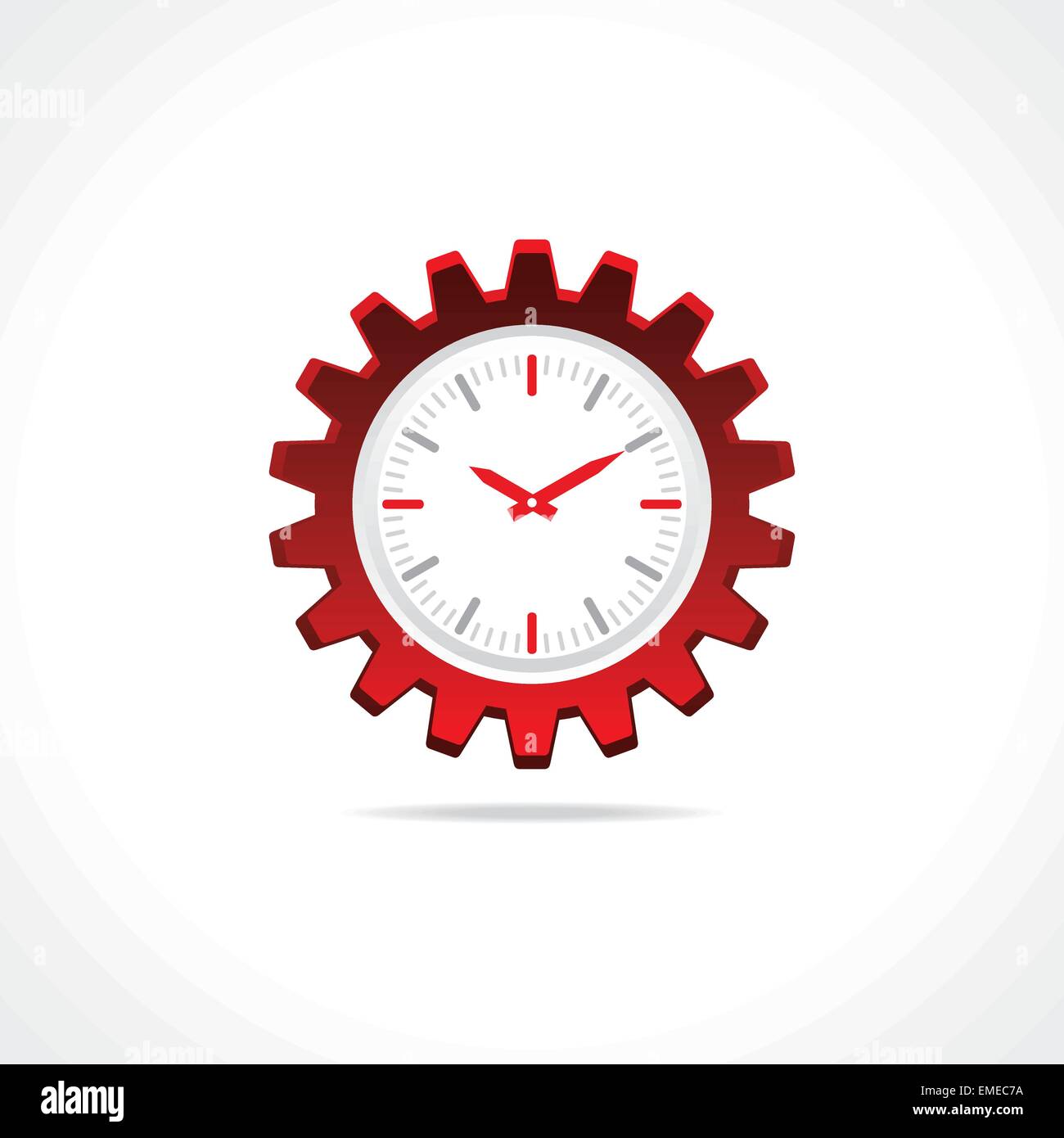 Gear clock icon Stock Vector Image & Art - Alamy