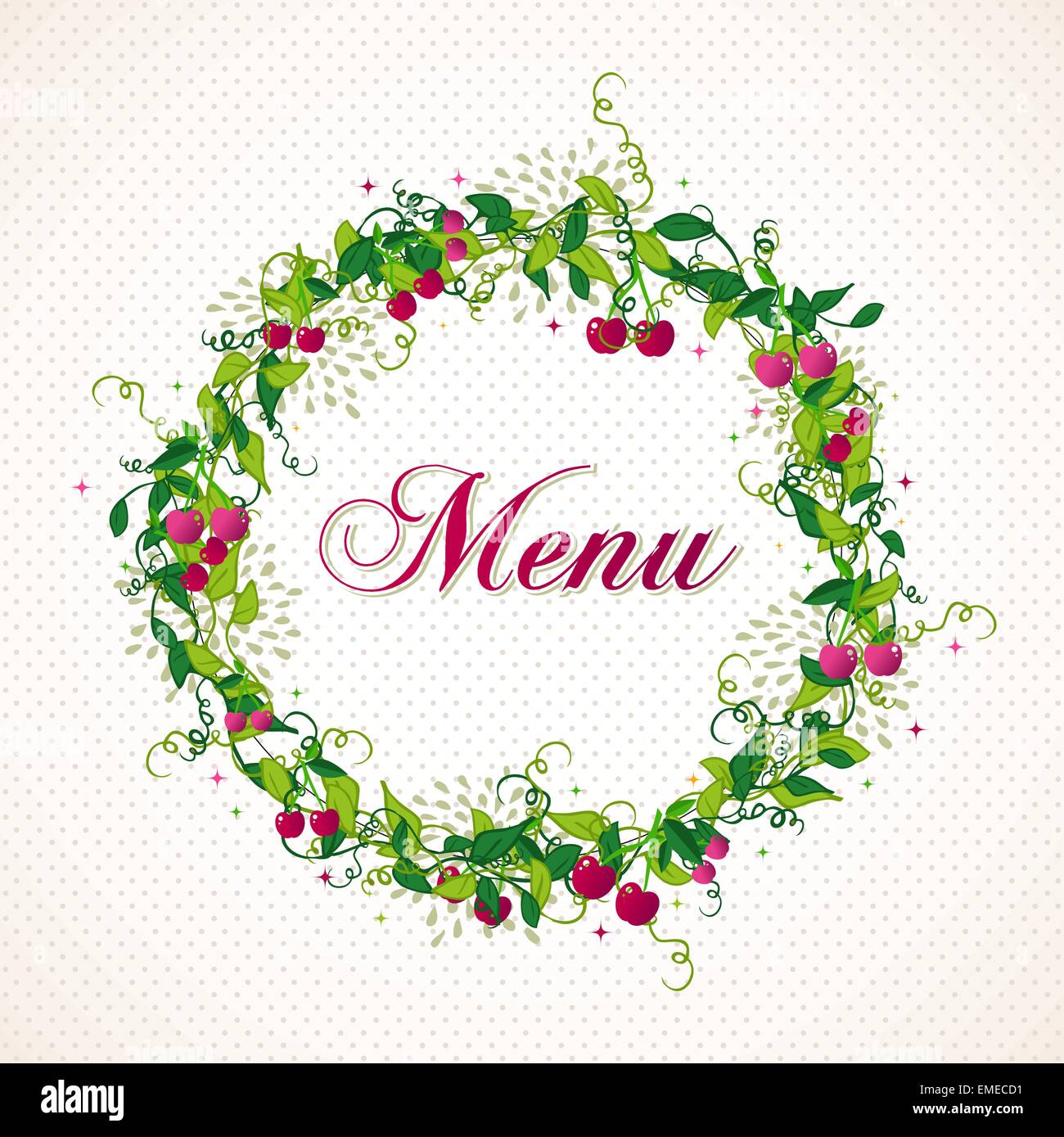 Plant wreath Stock Vector Images - Alamy