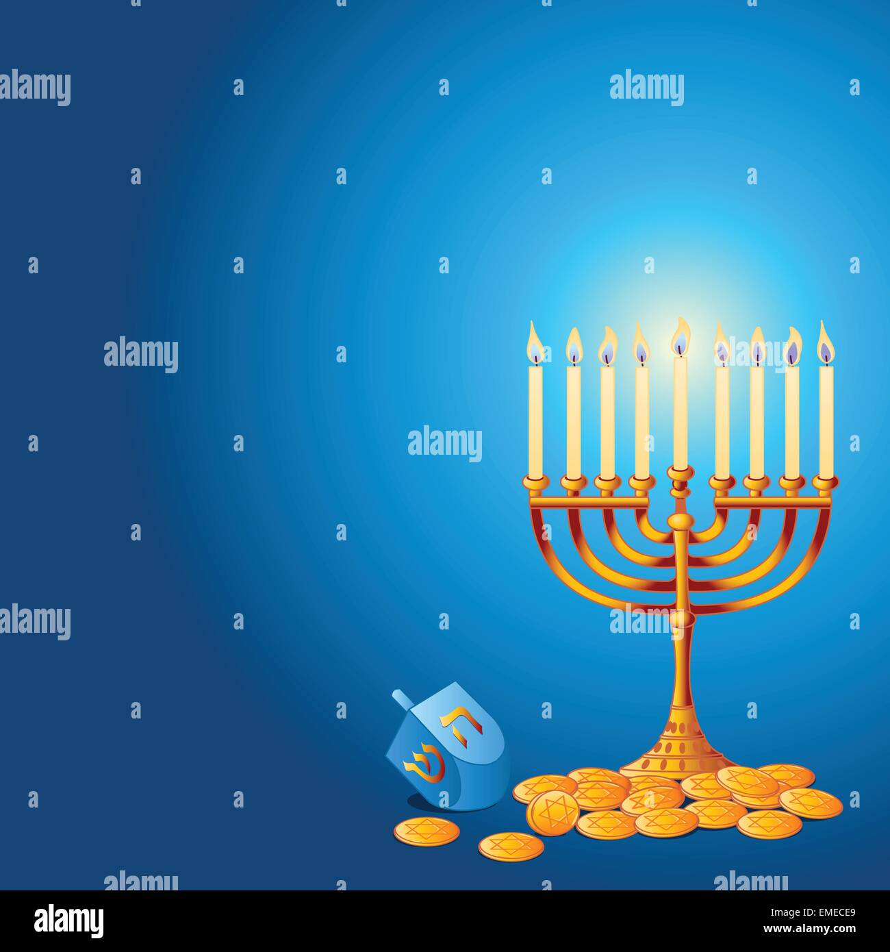 Menorah for hanukkah Stock Vector Images - Alamy
