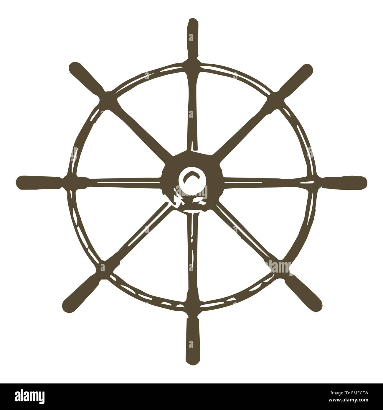 Ships wheel vector hi-res stock photography and images - Alamy