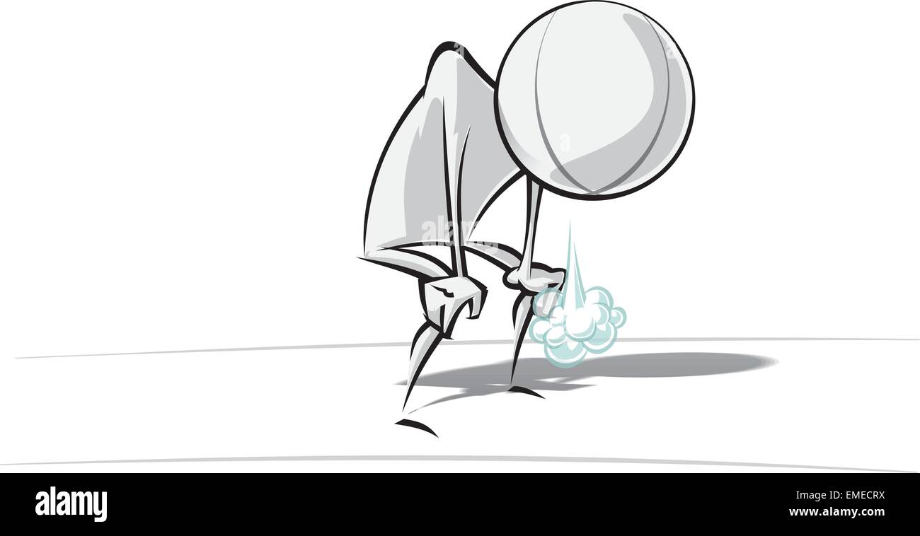 Simple People - Catching ones Breath Stock Vector Image & Art - Alamy