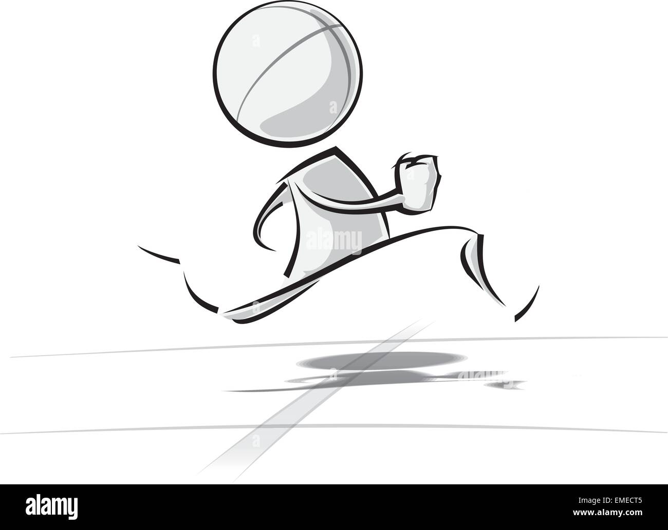 Simple People - Running Stock Vector Image & Art - Alamy