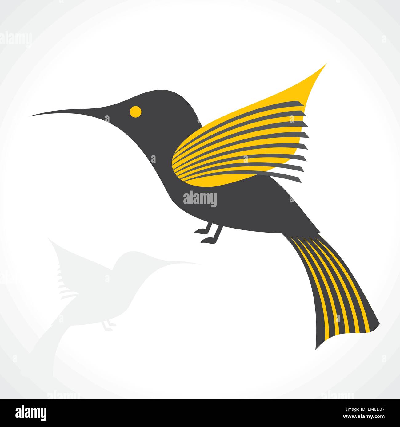 Yellow duck flying Stock Vector Images - Alamy