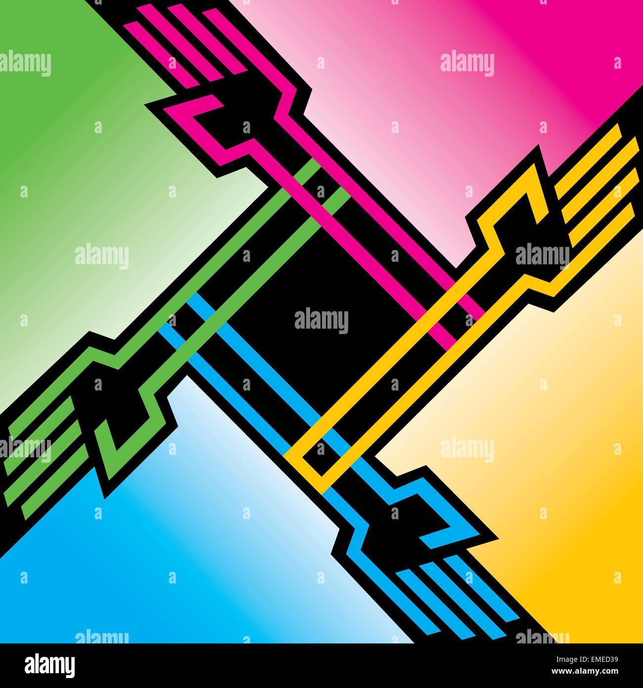 colorful hands background stock vector Stock Vector Image & Art - Alamy