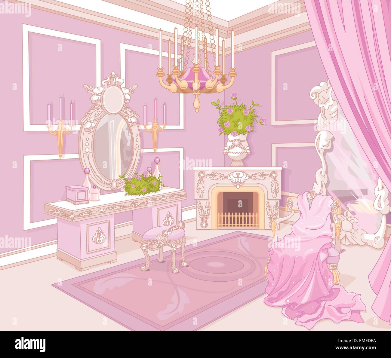 Room interior luxury suite Stock Vector Images - Alamy