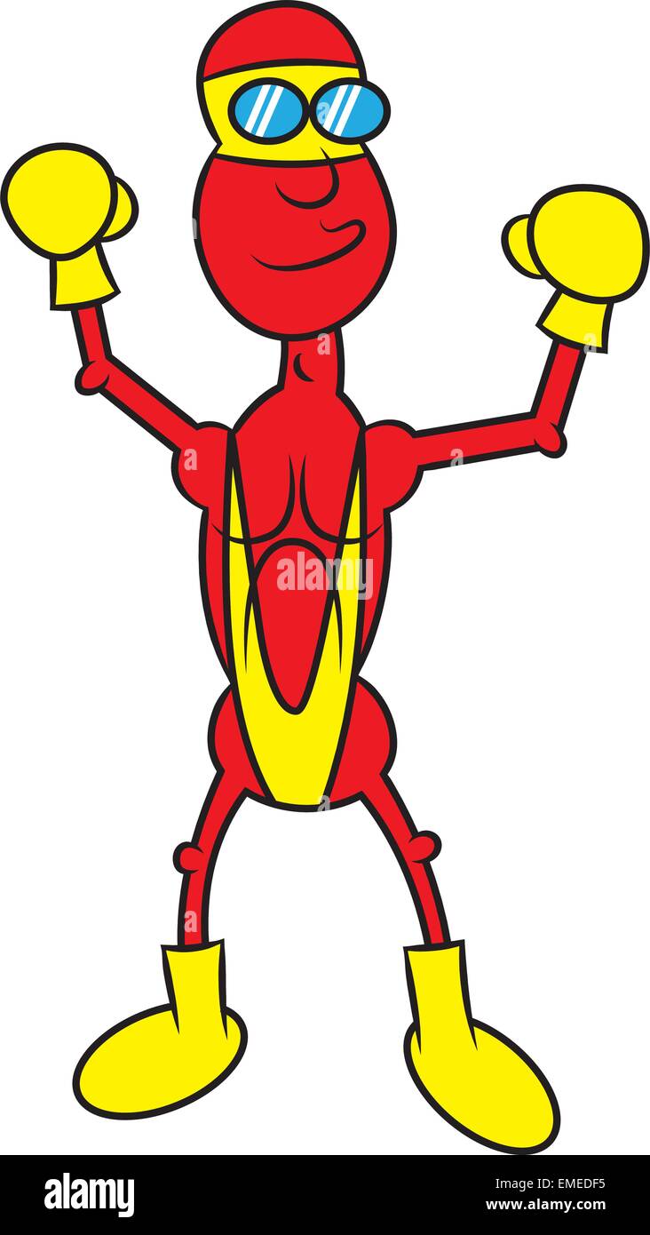 funny super hero Stock Vector Image & Art - Alamy