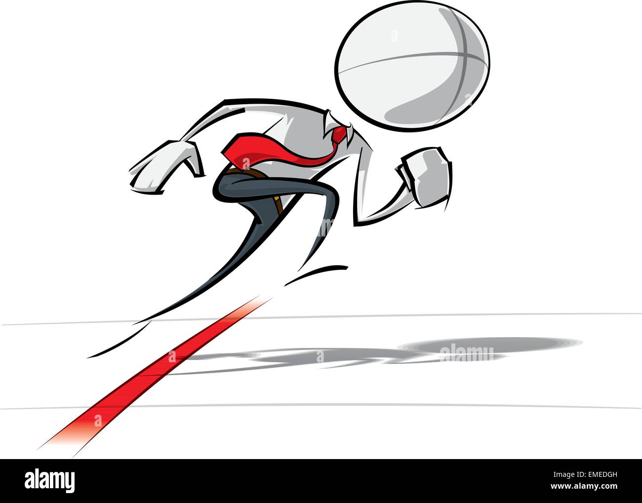 People on red line Stock Vector Images - Alamy