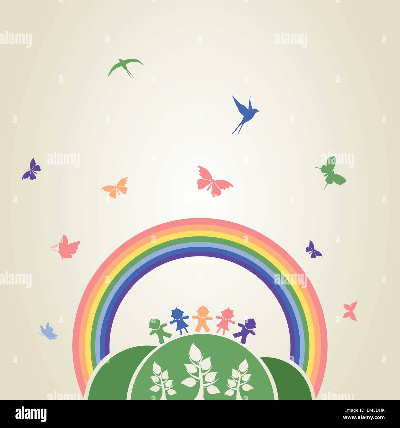 Child butterfly Stock Vector Images - Alamy