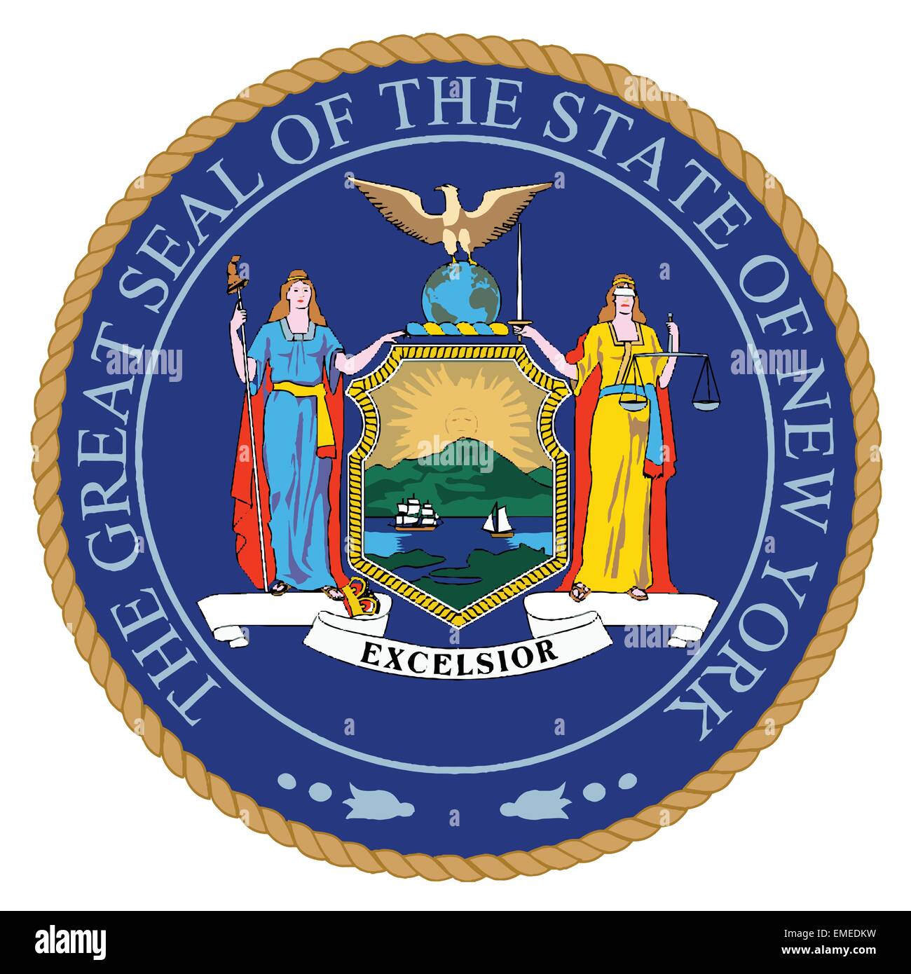 New york state seal hi-res stock photography and images - Alamy