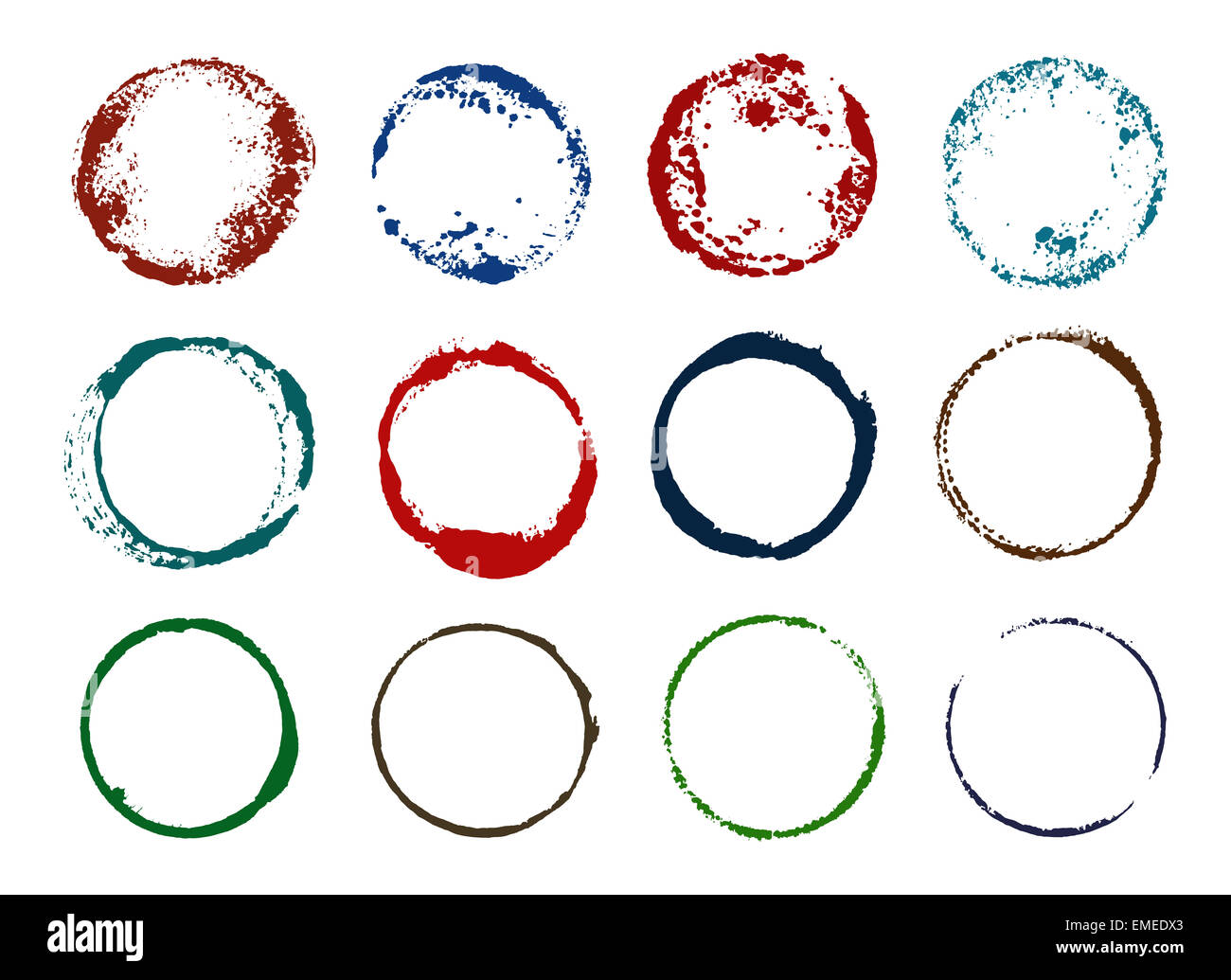 Round stamp frame Cut Out Stock Images & Pictures - Alamy