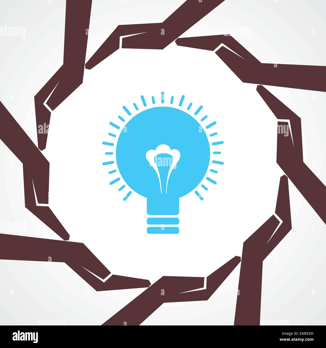 Save idea or energy concept-vector illustration Stock Vector Image ...