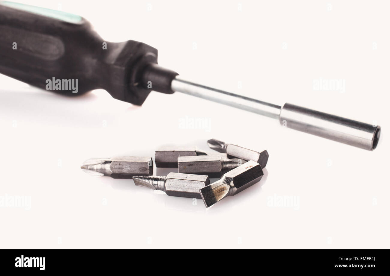 screwdrive and replaceable bits Stock Photo - Alamy