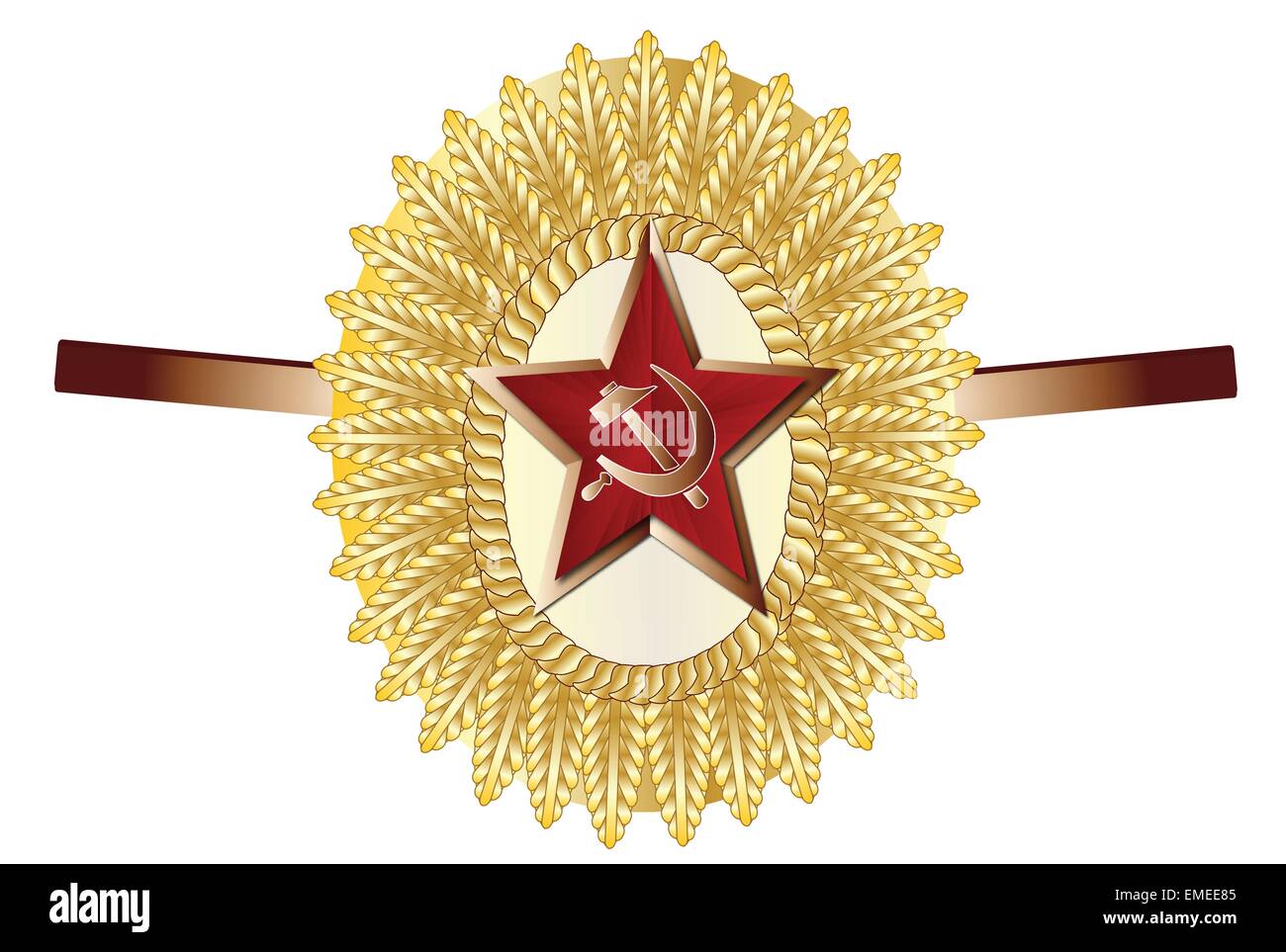 Soviet hat illustration Cut Out Stock Images & Pictures - Alamy