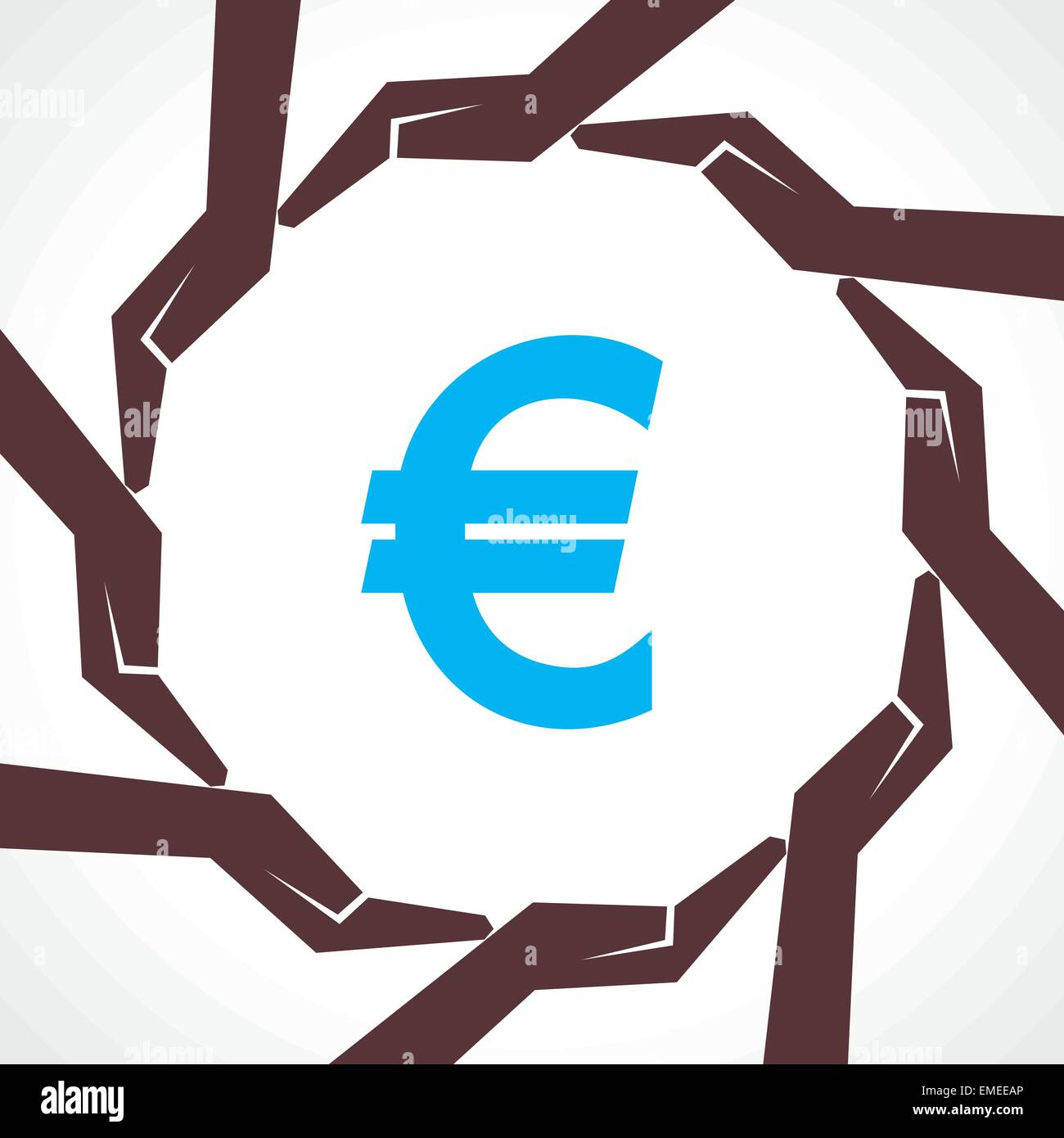 Money making concept hand Stock Vector Images - Alamy