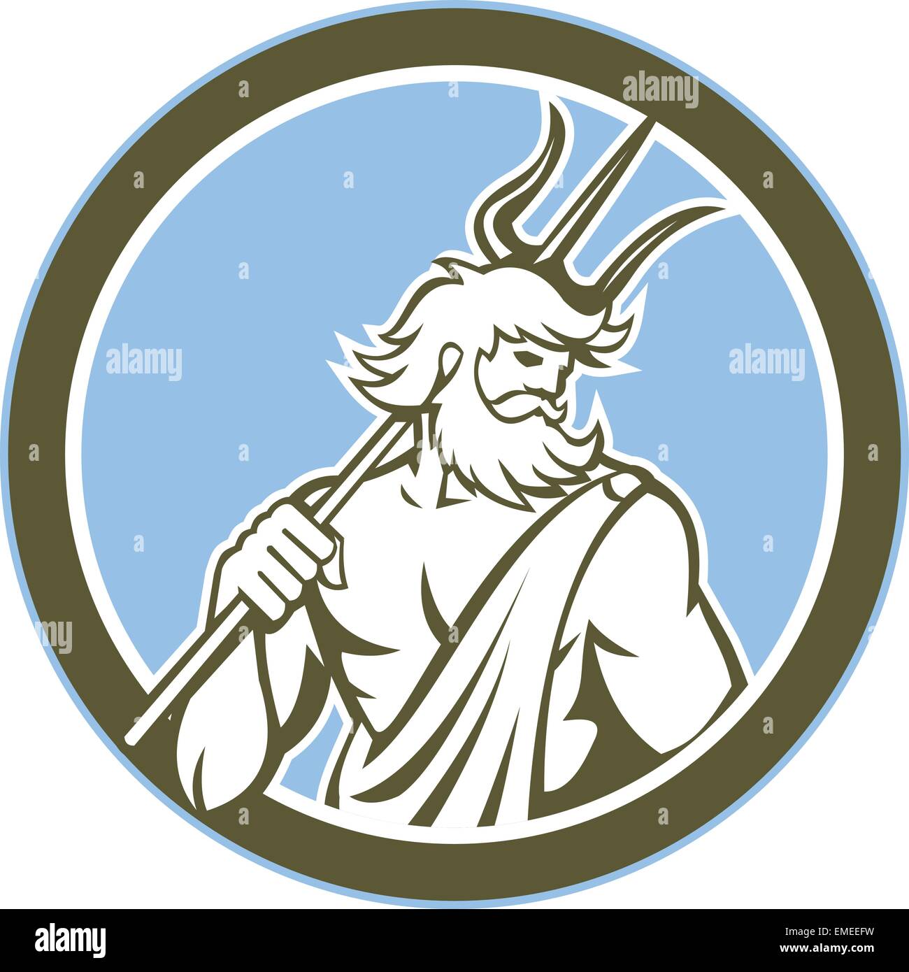 Neptune Poseidon Trident Circle Retro Stock Vector Image & Art - Alamy Neptune Poseidon Trident Circle Retro Stock Vector Image & Art - Alamy