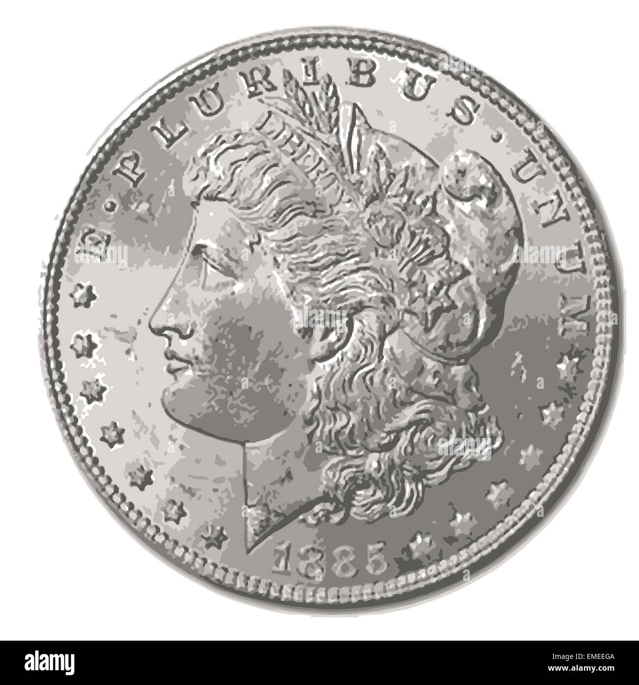 Silver coin hi-res stock photography and images - Alamy