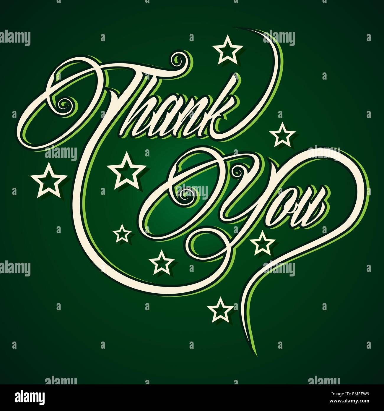 Creative Thank You greeting stock vector Stock Vector Image & Art - Alamy