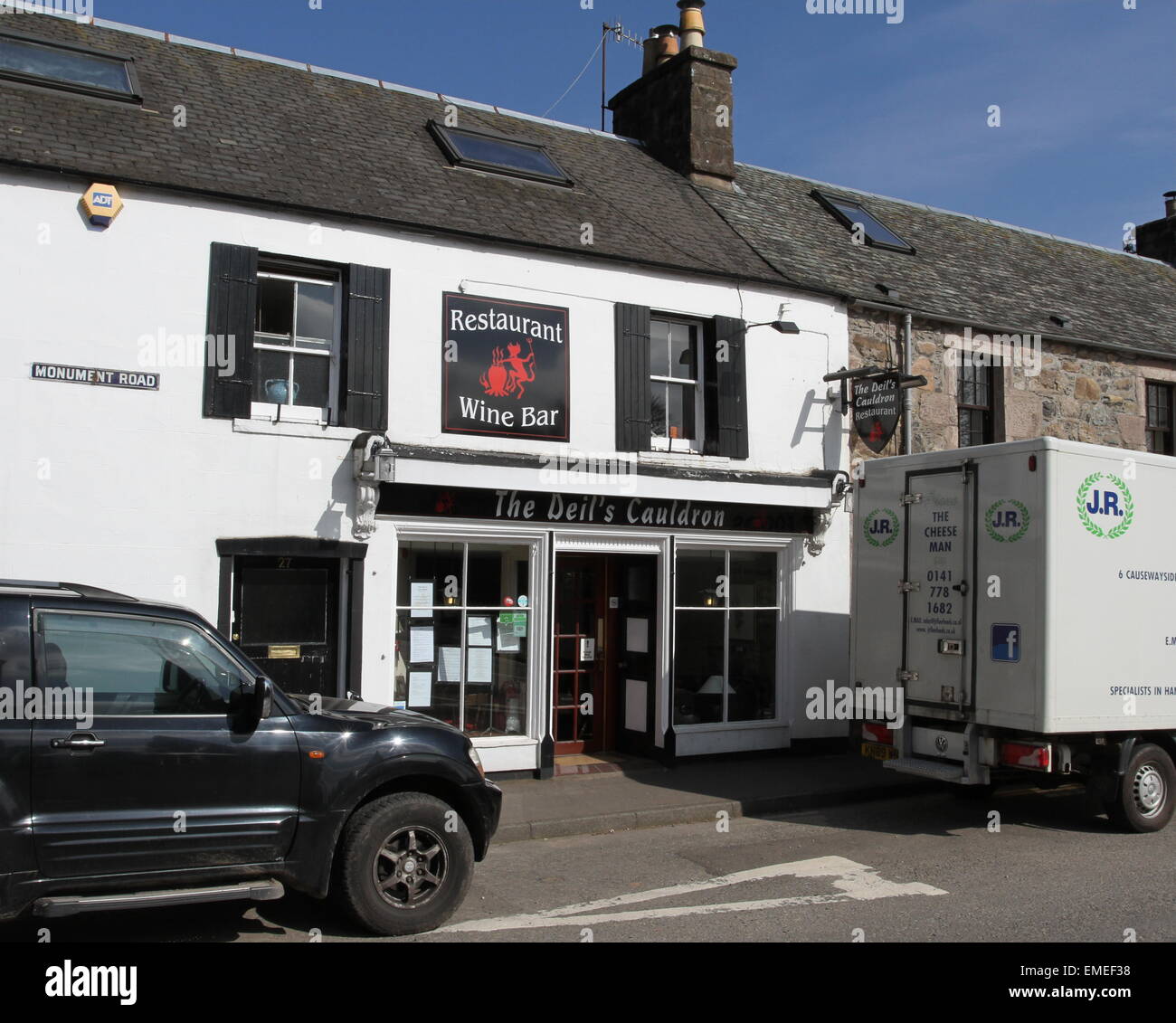 Deil's Cauldron public house Comrie Perthshire Scotland April 2015 ...