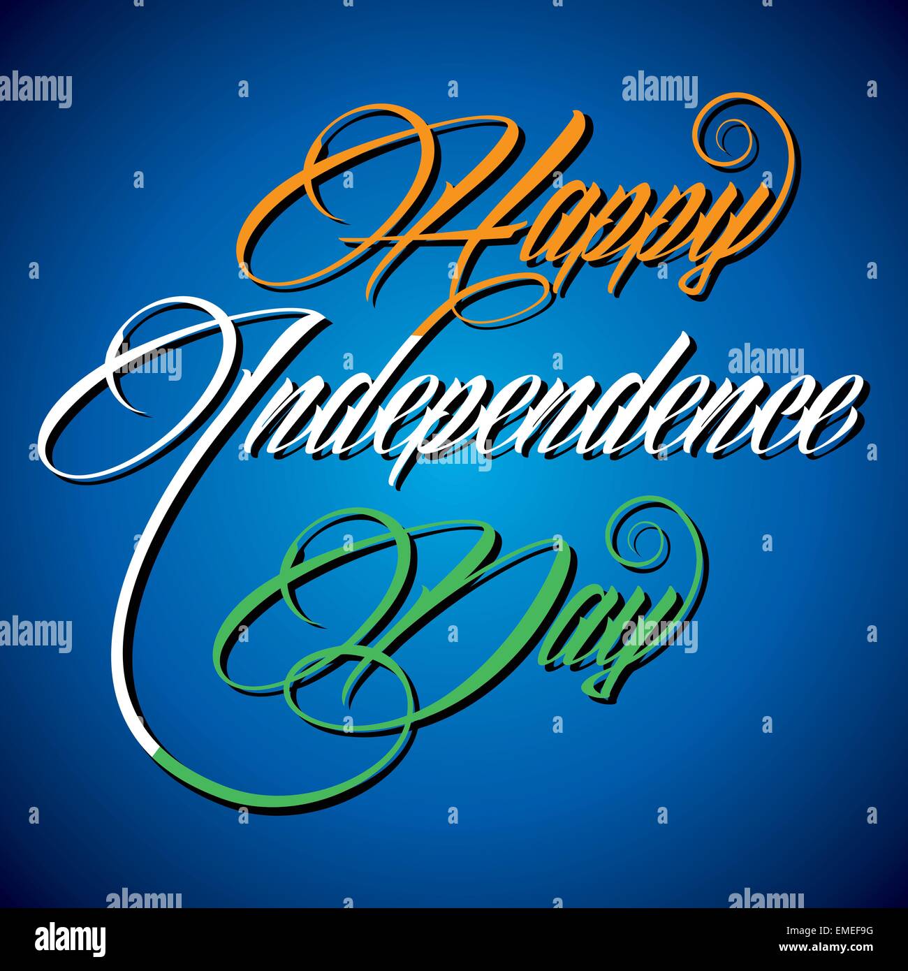 Creative calligraphy of text Happy Independence Day- vector ...