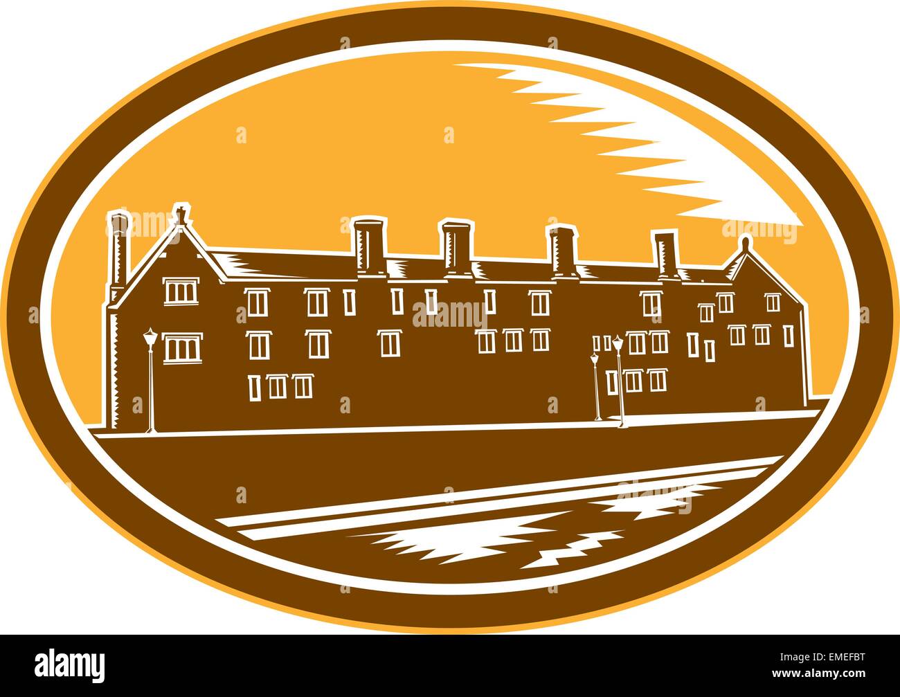 Arch door old building Stock Vector Images - Alamy