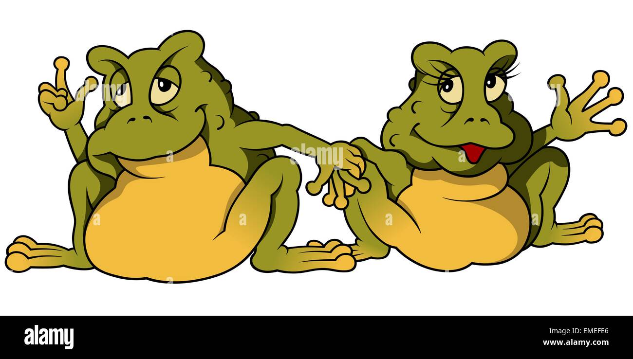 Frog parents Stock Vector Images - Alamy