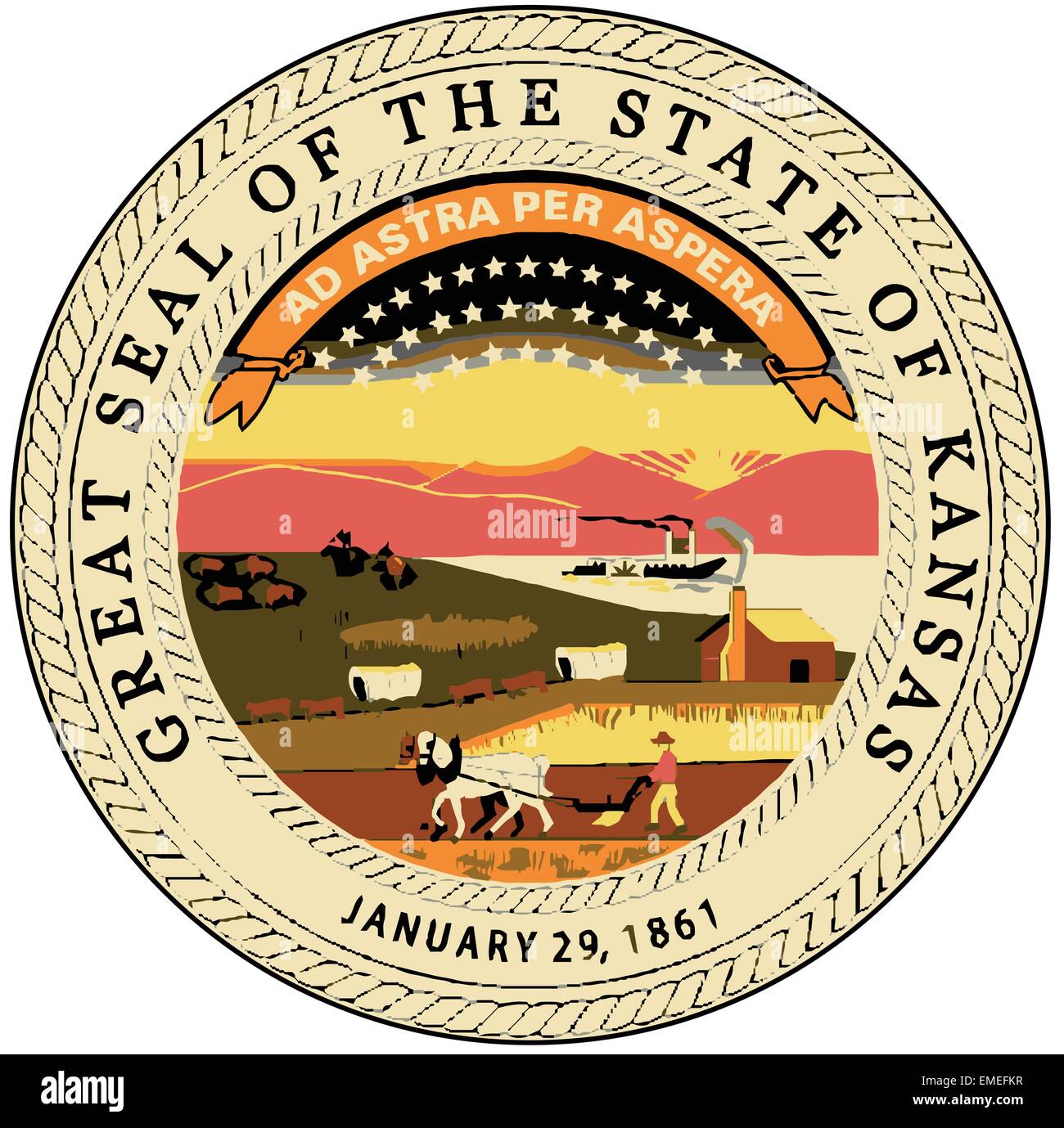 The great seal of the united states Stock Vector Images - Alamy