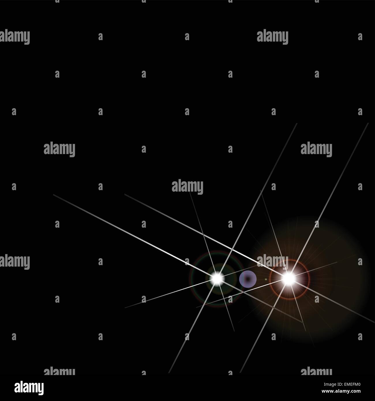 Car headlights beam Stock Vector Images - Alamy