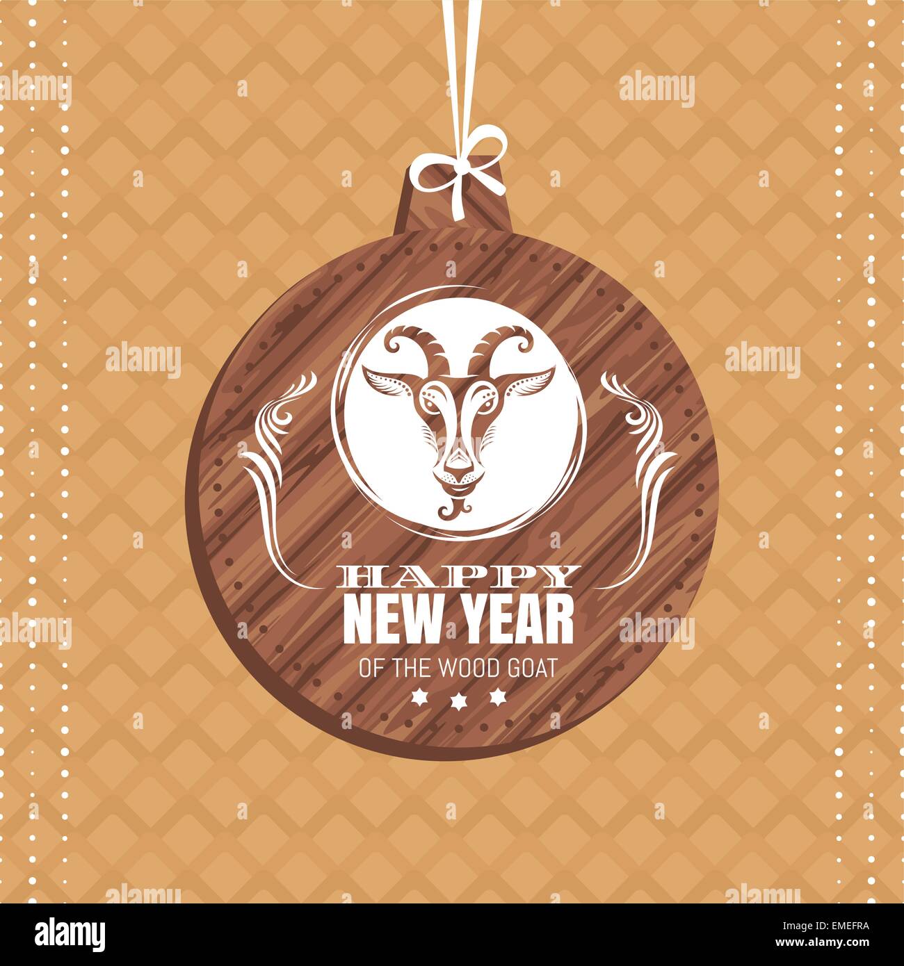New year greeting card with goat Stock Vector Image & Art - Alamy