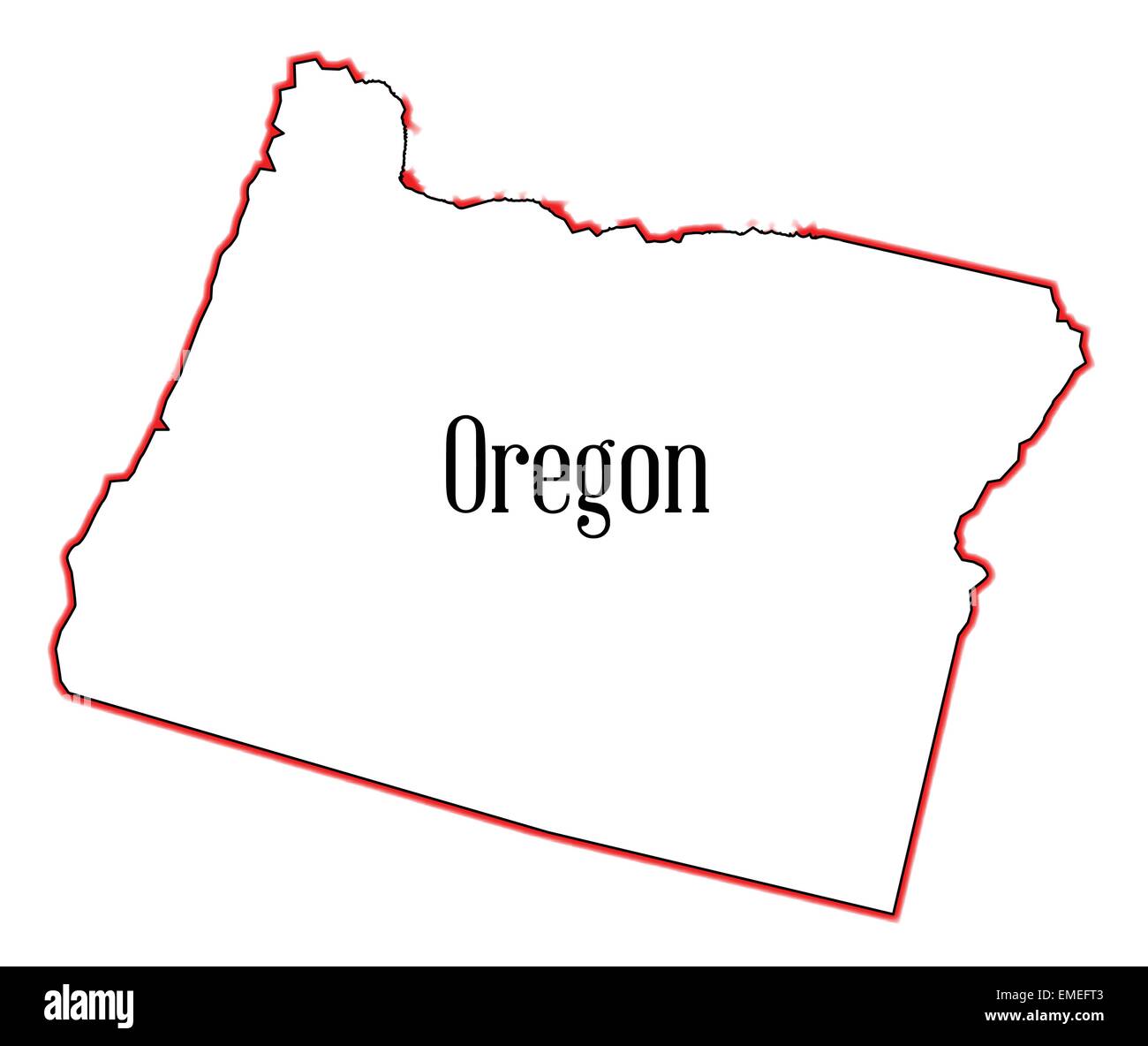 Oregon the state Cut Out Stock Images & Pictures - Alamy