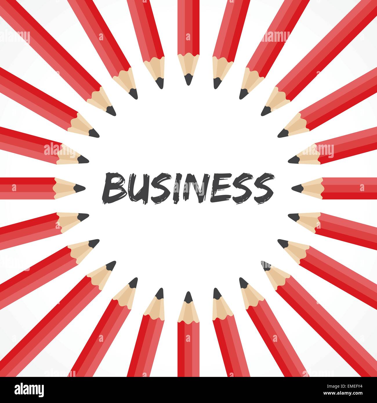 Business word with pencil background stock vector Stock Vector Image ...