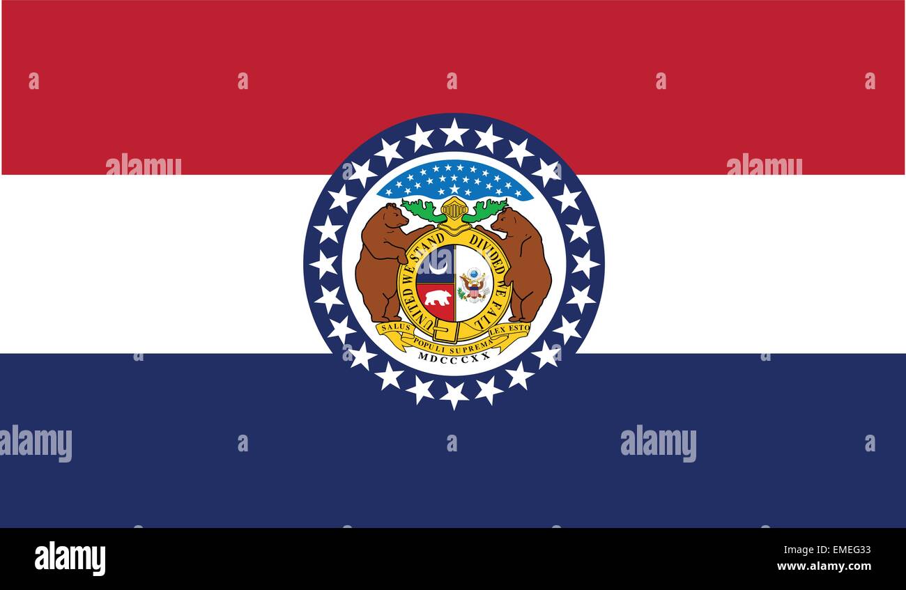 Missouri State Flag Stock Vector Image & Art - Alamy
