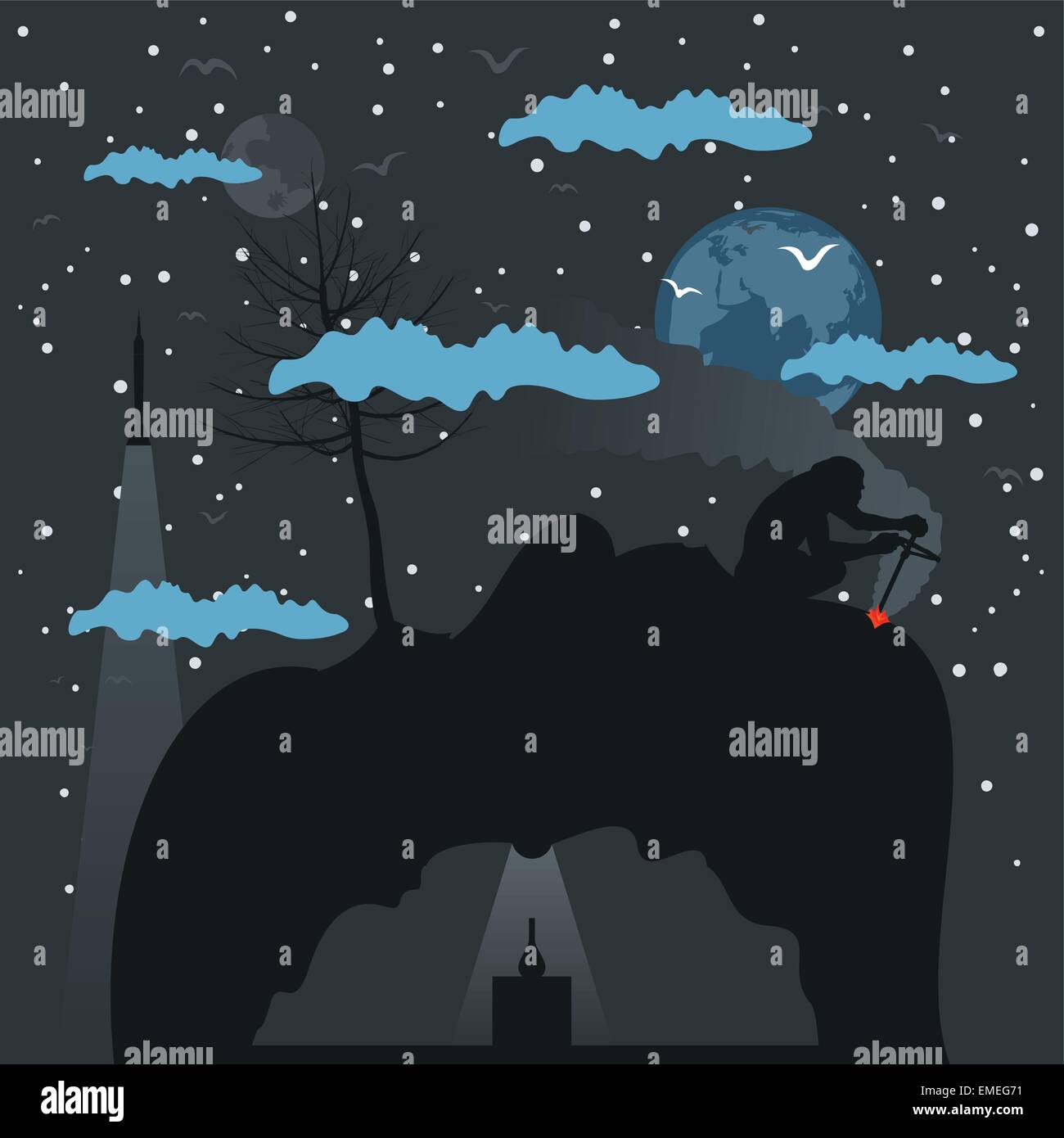 Birth of mankind Stock Vector Image & Art - Alamy