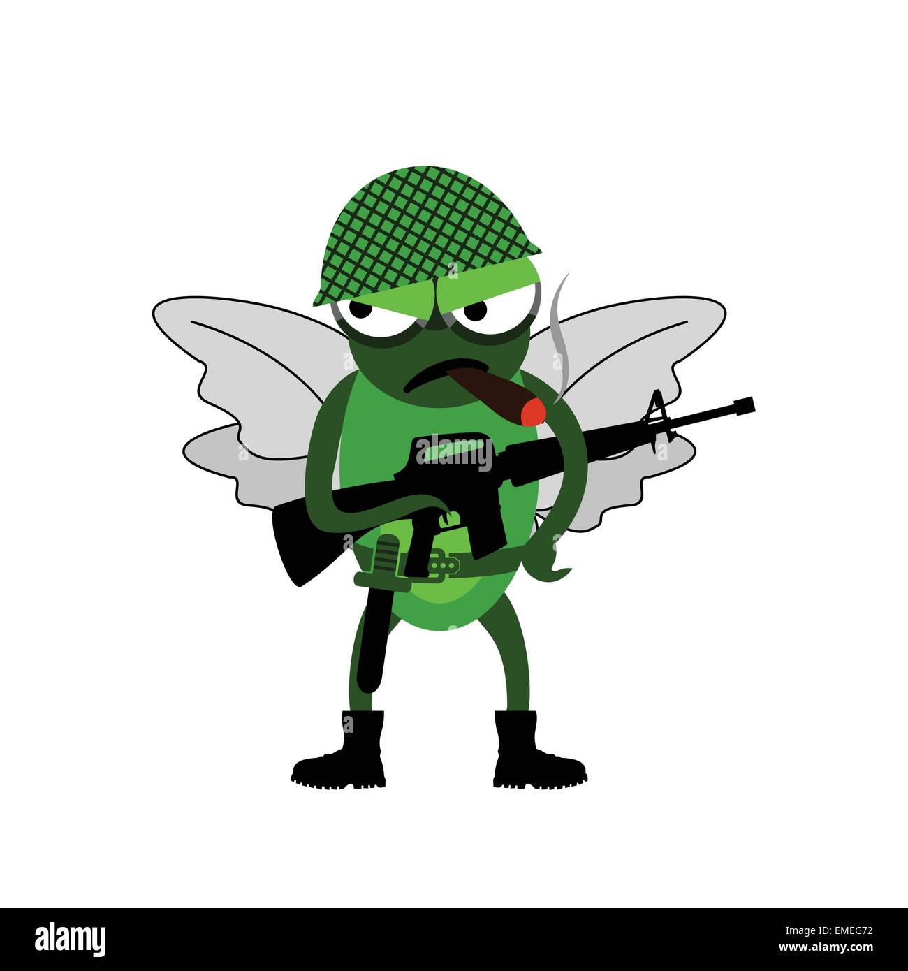 Fly of soldiers Stock Vector Image & Art - Alamy
