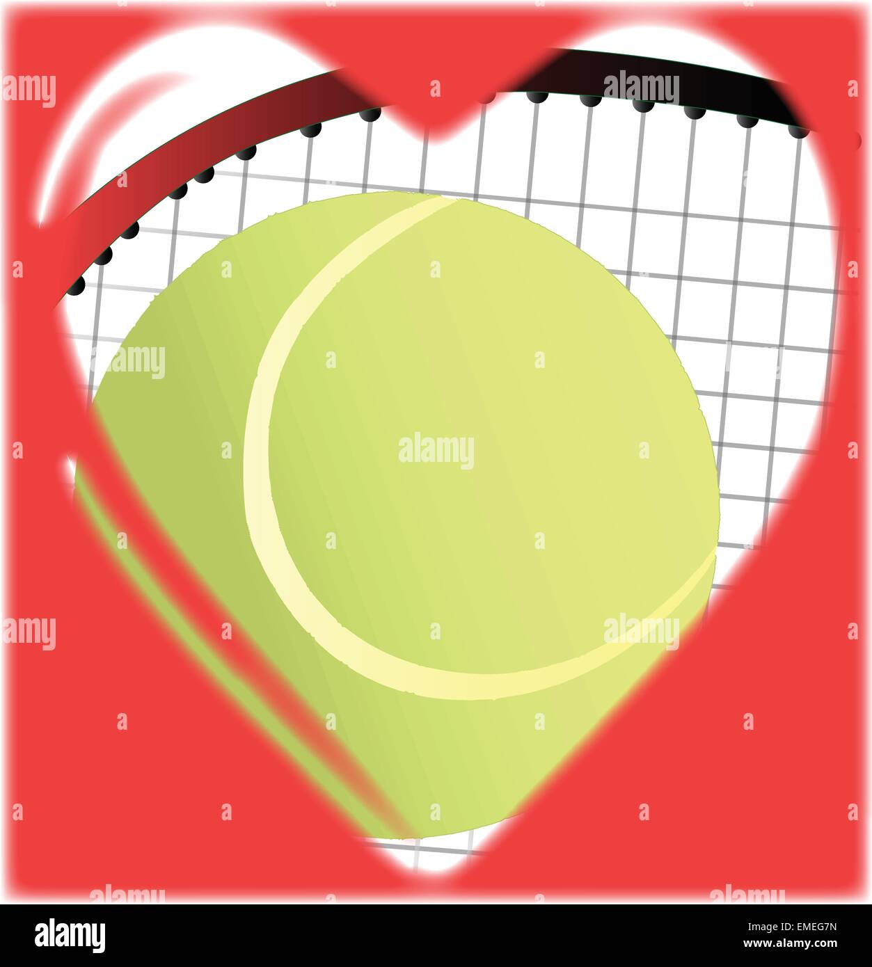 Tennis ball heart hi-res stock photography and images - Alamy