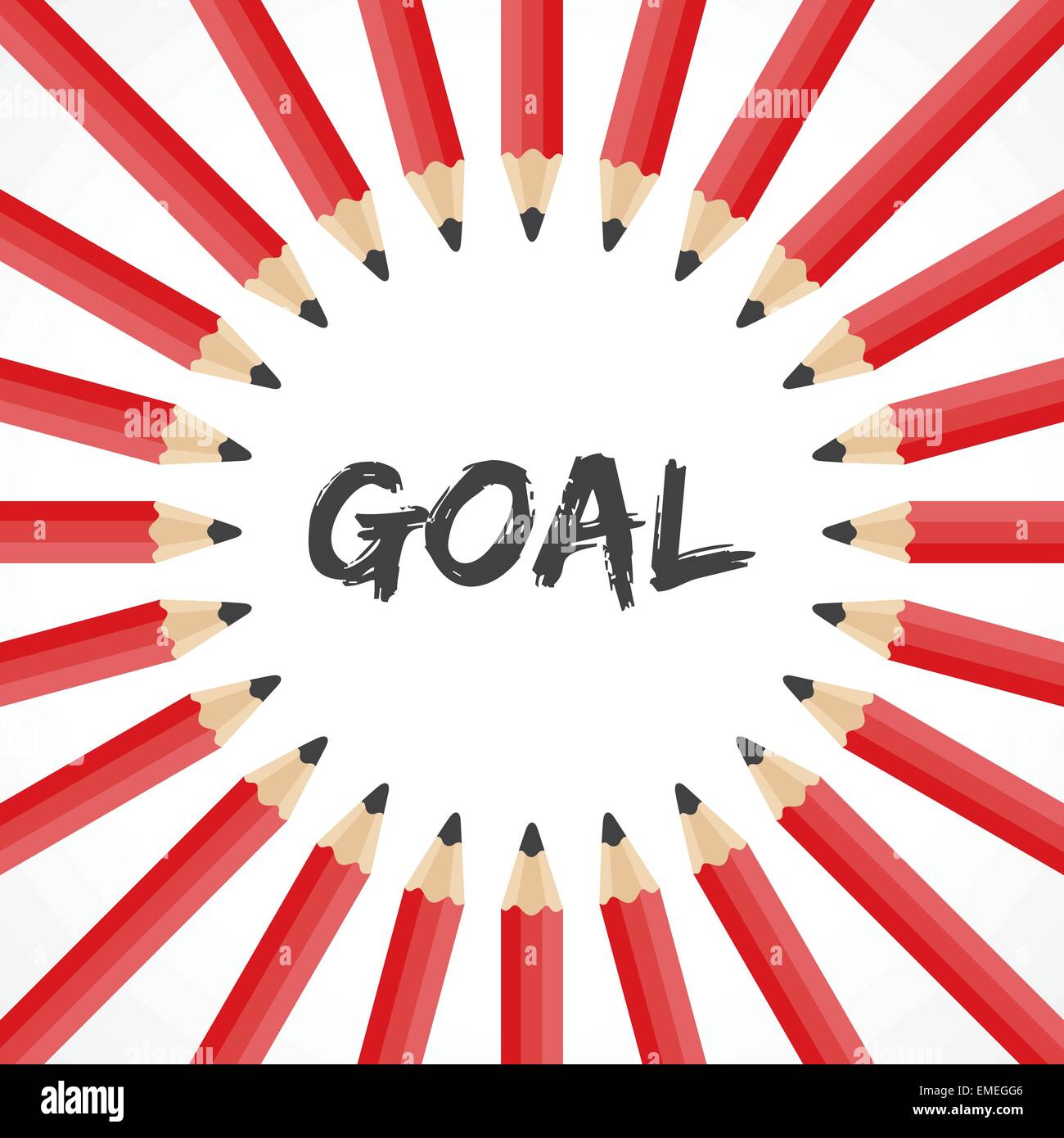 Goal word with pencil background stock vector Stock Vector Image & Art ...