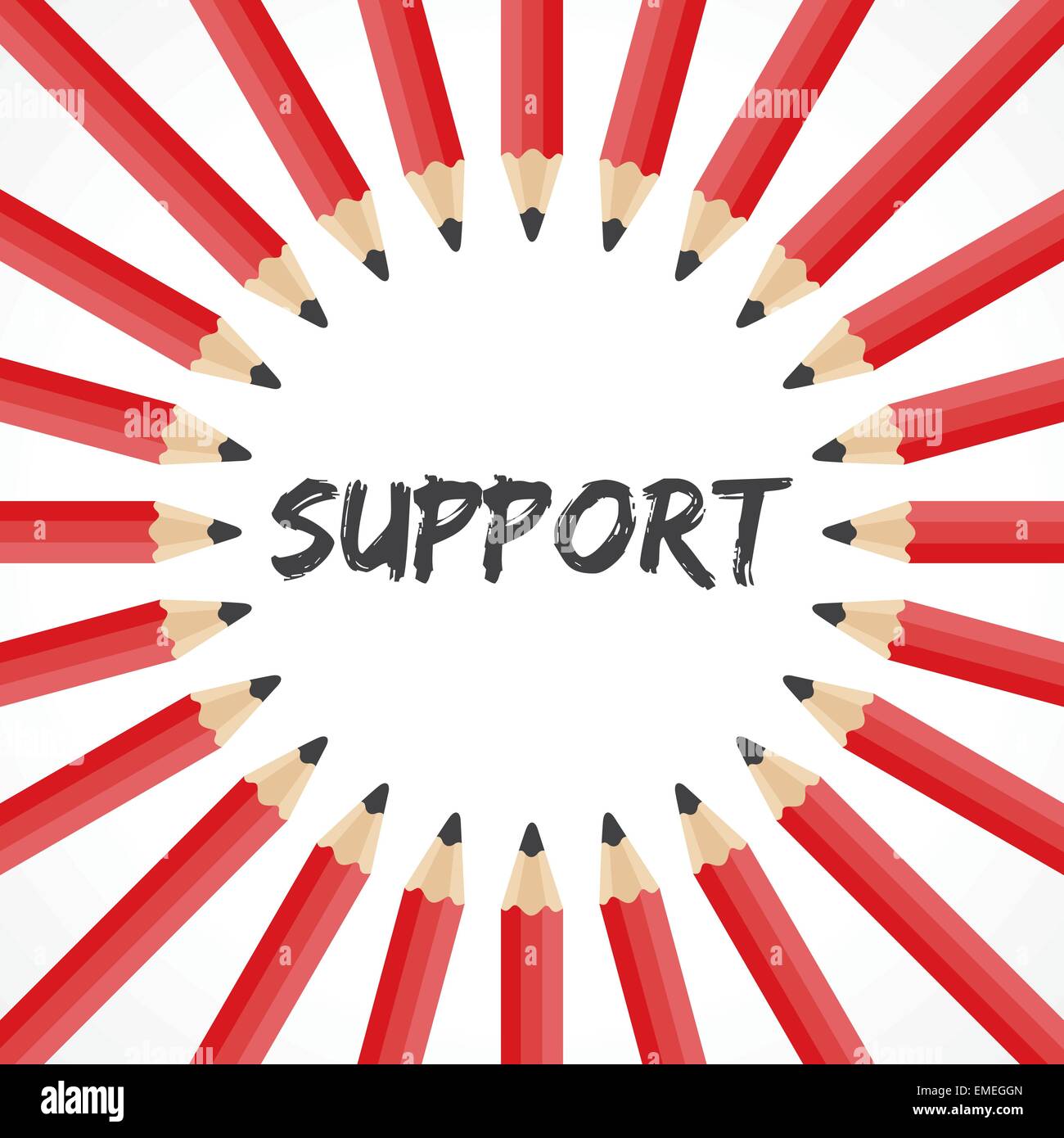 support word with pencil background stock vector Stock Vector Image ...