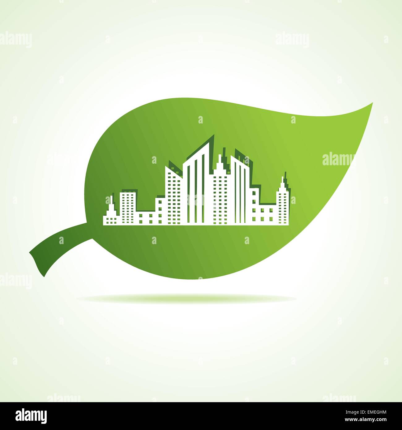 cityscape at leaf stock vector Stock Vector Image & Art - Alamy
