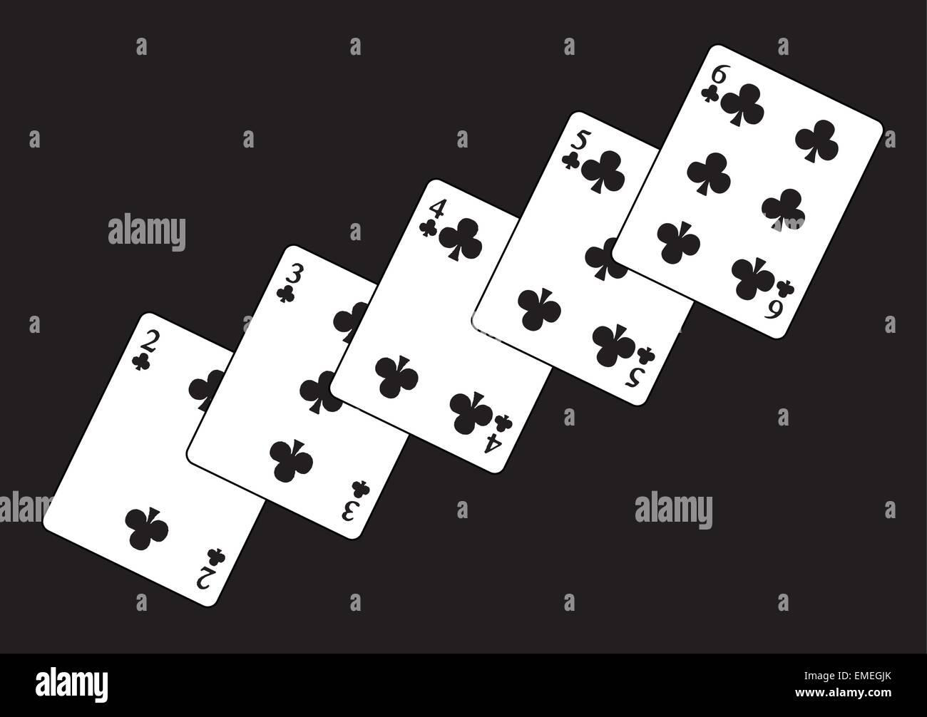 Flush of clubs hi-res stock photography and images - Alamy