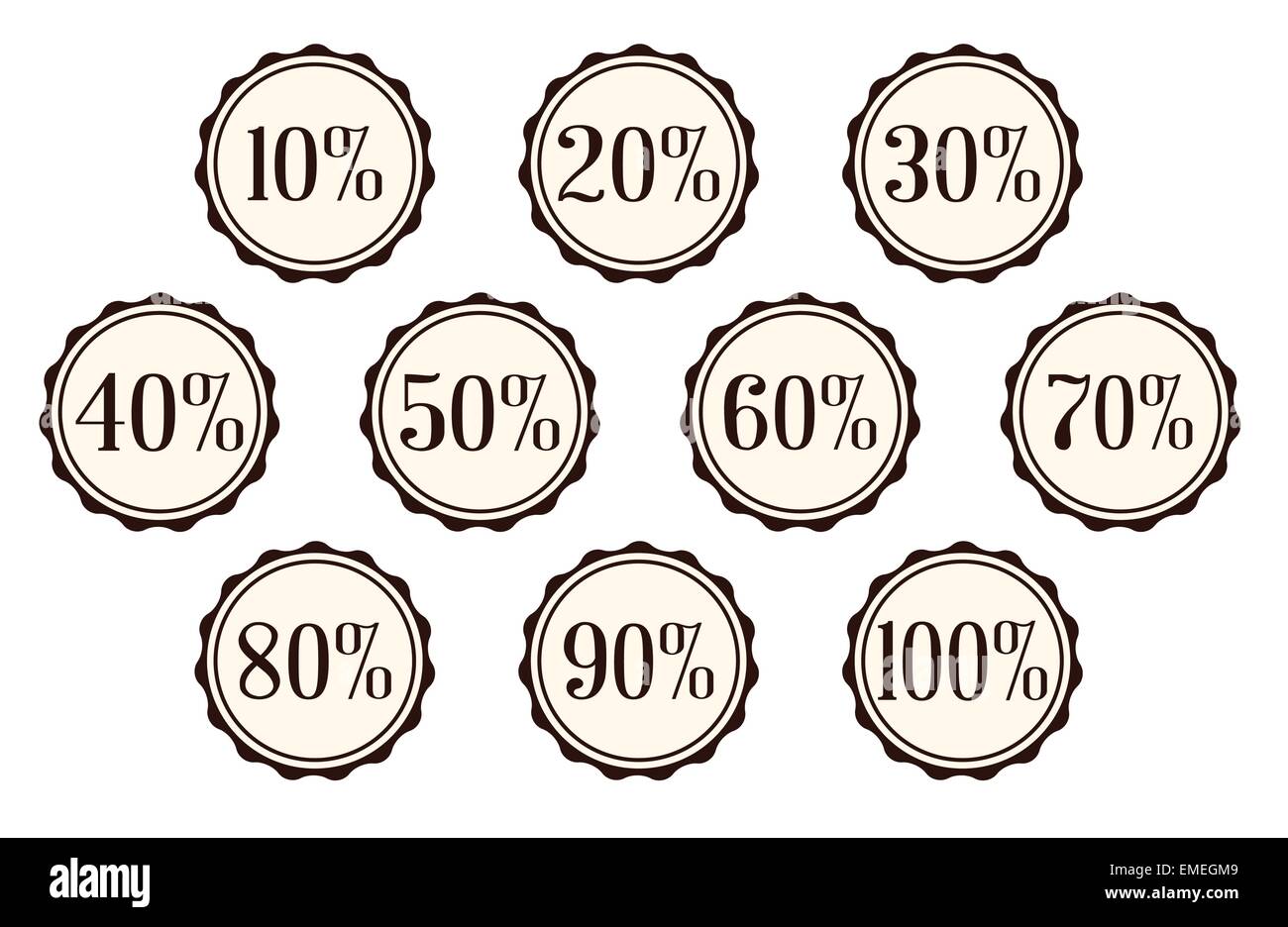 90 percentage Stock Vector Images - Alamy