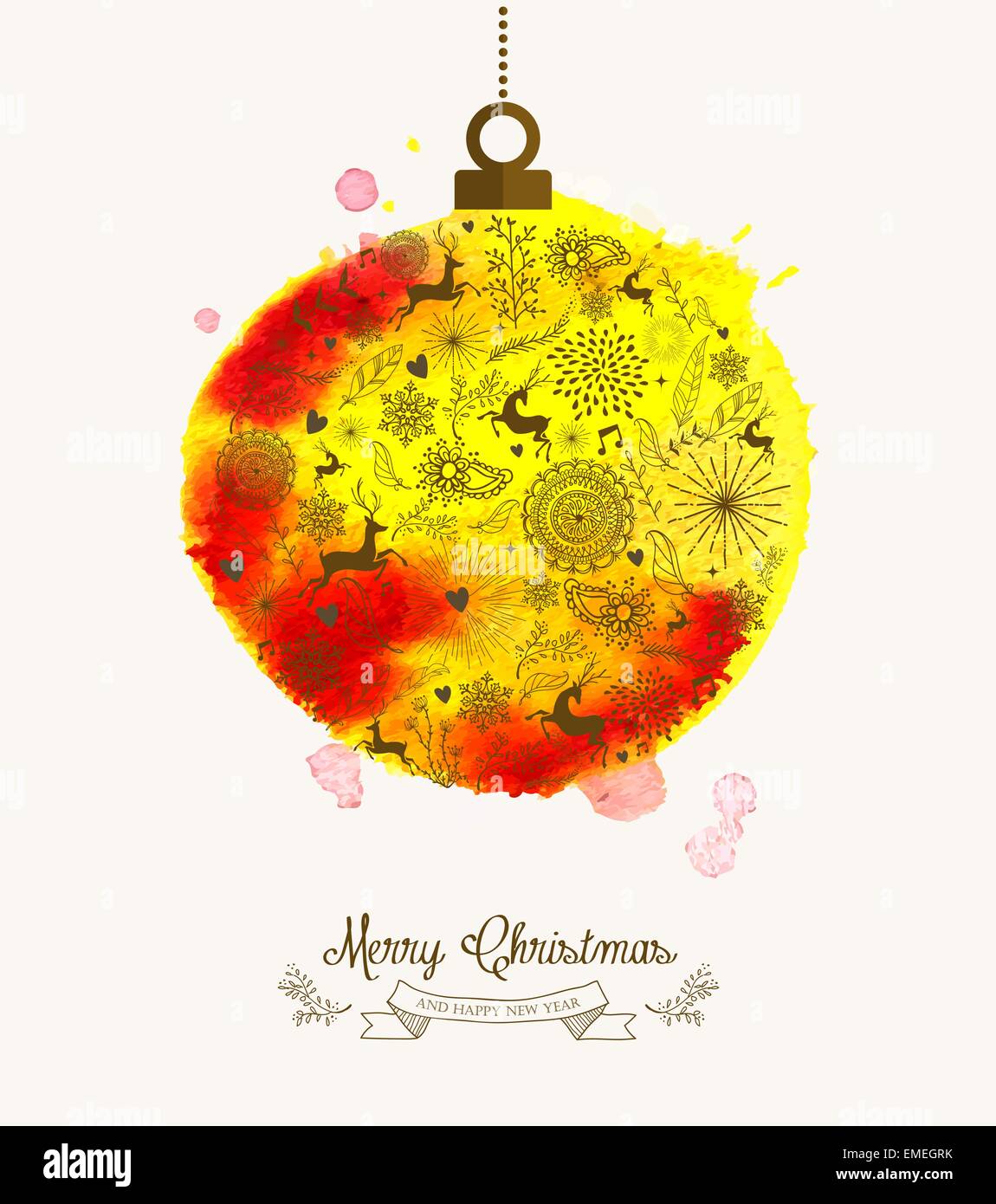 Vintage bauble Stock Vector Images - Alamy