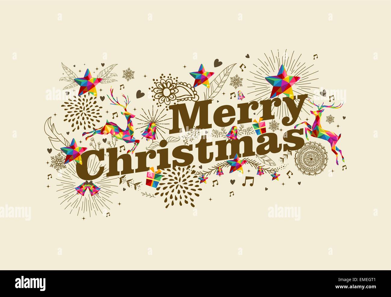 Retro greeting card Stock Vector Images - Alamy