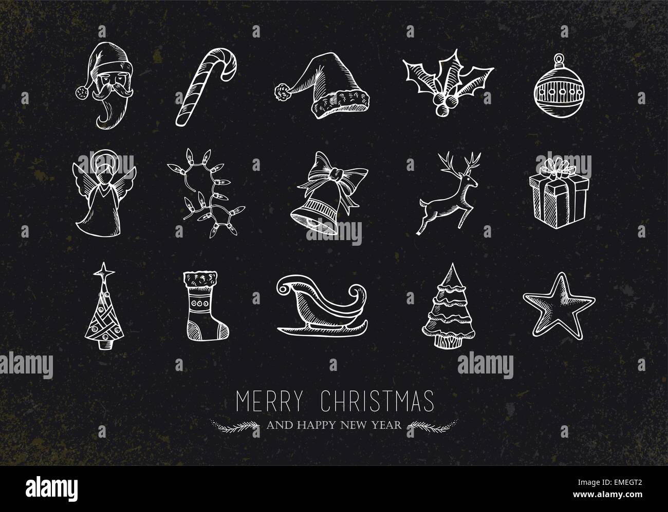 Vintage style christmas background Stock Vector Images - Alamy