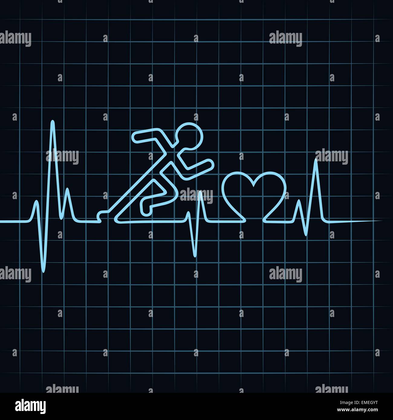 Human heart beat trace monitor hi-res stock photography and images - Alamy