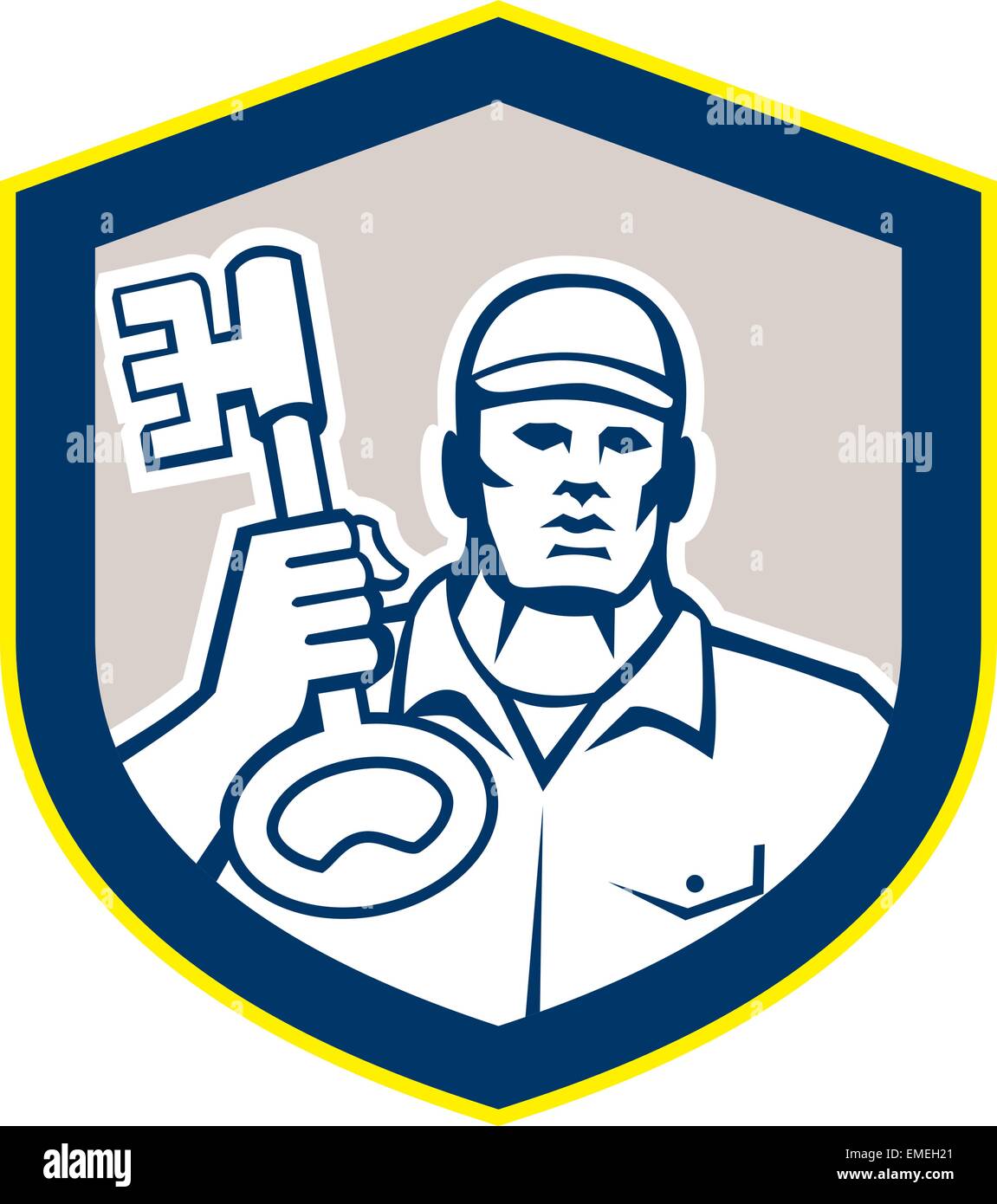 Carrying shield Stock Vector Images - Alamy